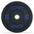 CAP 160lb Olympic Bumper Plate Weight Bundle, (2 x 10lb, 2 x 25lb and 2 ...