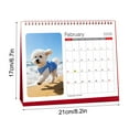 Small Desk Calendar 2026, Standing Flip Desktop Calendar Pet Calendar ...