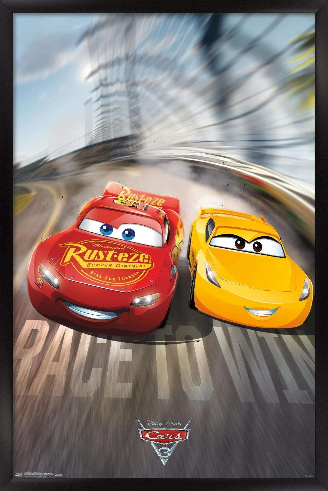 Disney Pixar Cars 3 - Race to Win Wall Poster, 14.725" x 22.375 ...