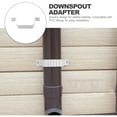 Gutter Bracket Strap Gutter Drainage Connector Aluminum Alloy Downspout ...