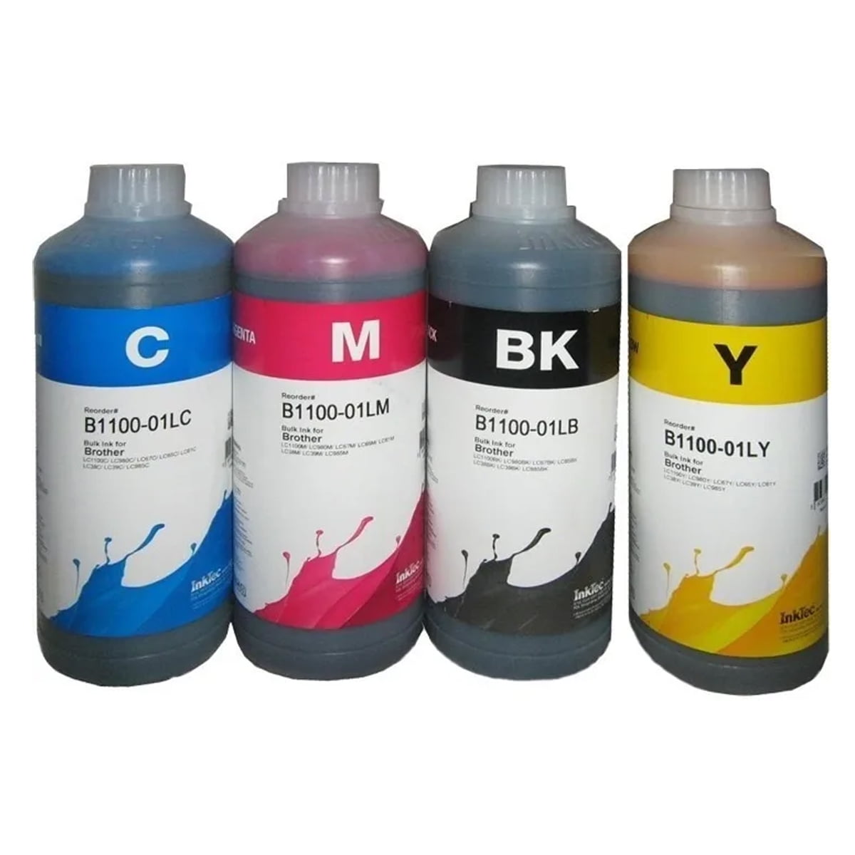 Tinta Inktec 4 Tintas 1lt para Impresoras Brother Alta calidad ...