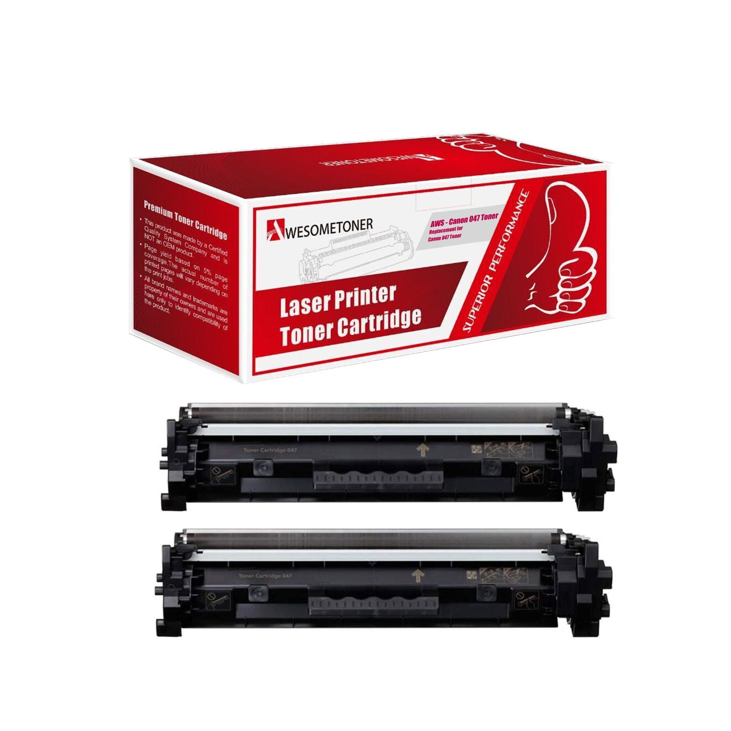 Awesometoner Compatible Toner Cartridge Replacement for Canon 047 for ...