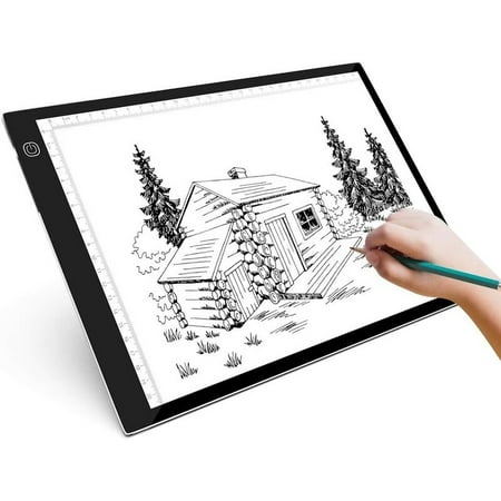 A4 Light Pad, Ultra Thin Portable LED Lighted Drawing Pad with 3 ...