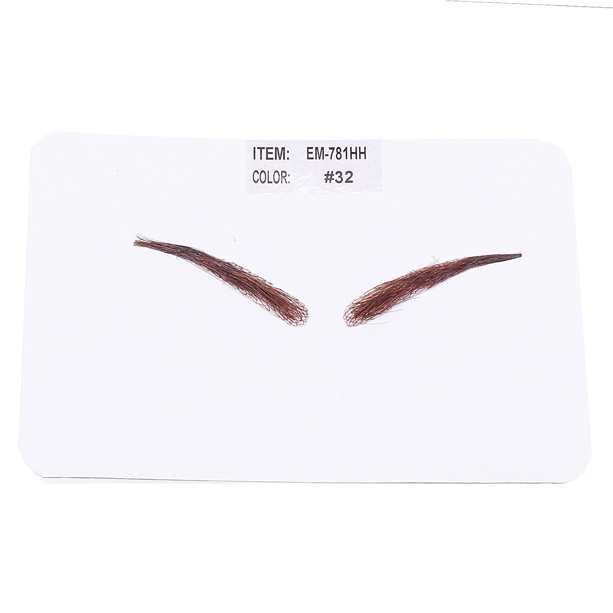 100% Human Hair Woman Handmade False Eyebrows Natural Black Fake ...