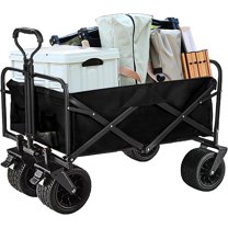 Mastgoal Utility Hand Pulling Wagon, Large Cargo Capacity, Foldable ...