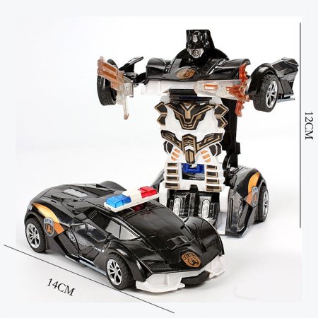 (Two Pieces) Collision Deformation Toy Car Autobot Robot Inertia Impact ...