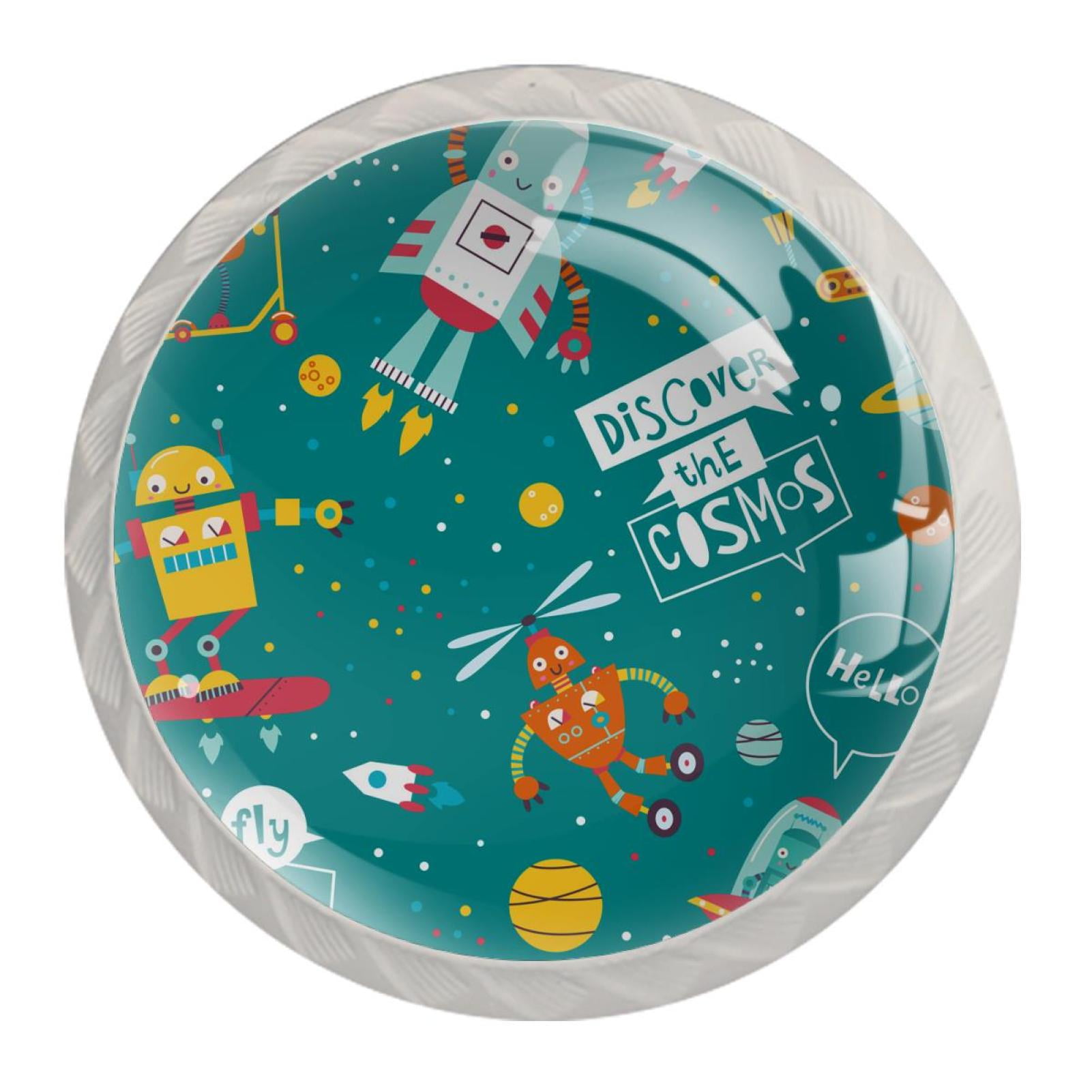 4 Pcs Discover the Cosmos Knobs for Kitchen Cabinet Cupboard Dresser ...