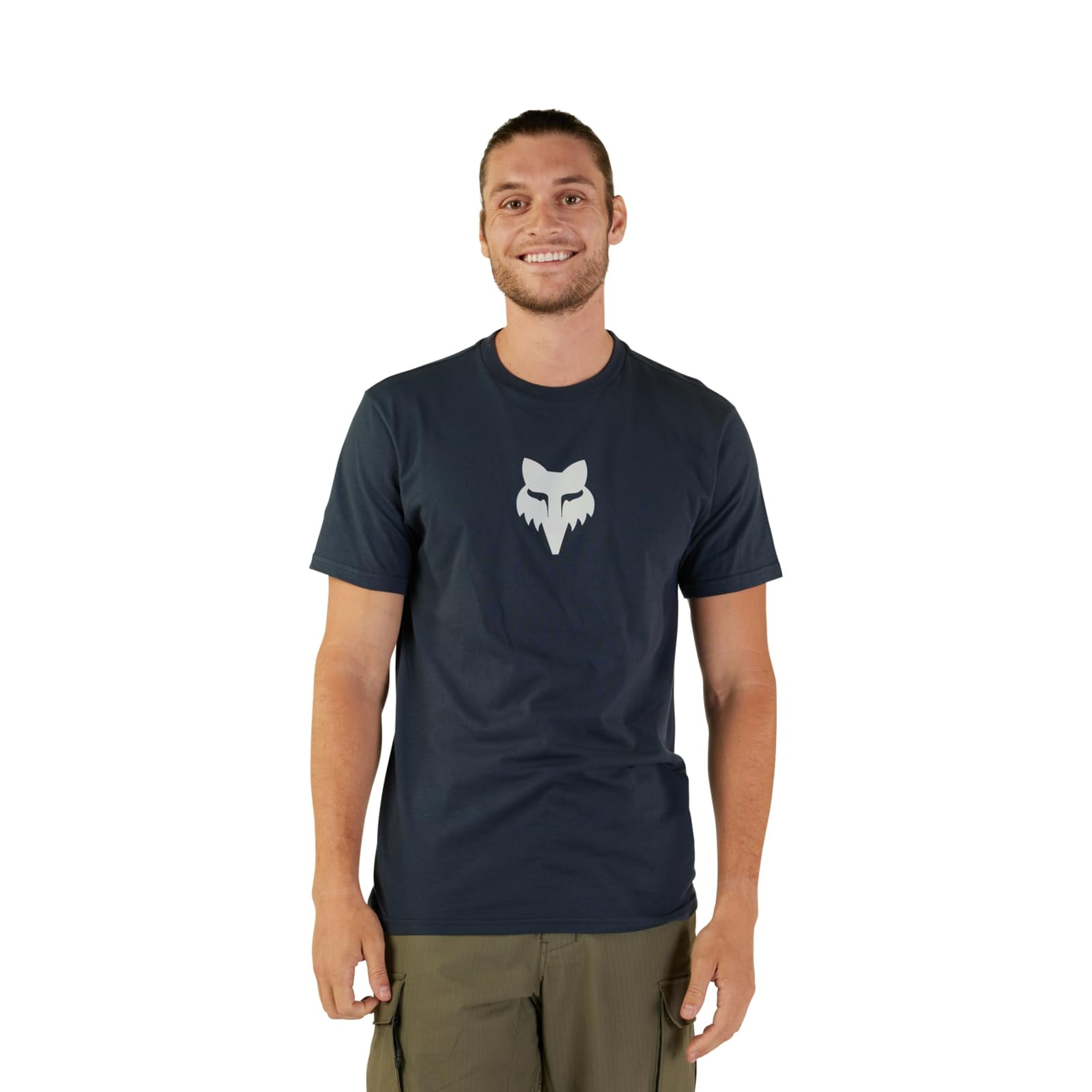Camiseta Fox Racing Fox Head SS PREM, talla S, color medianoche ...
