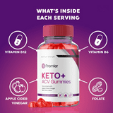 (3 Pack) Premier Keto ACV Gummies Premier Keto + ACV Gummies Blast Advanced Weight Loss Apple ...