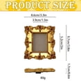 1 Pcs Gold Carved Photo Frame – 6 Shapes Available Versatile Tabletop ...