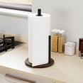 Paper Towel Holder Countertop with Real Round Base, Farmhouse Paper ...