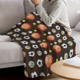 Ball Sports Blanket Soft Cozy Warm Throw Blanket for Couch, Plush Fuzzy ...