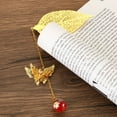 Uxcell Metal Leaf Bookmark Butterfly Book Marks Page Markers Birthday ...