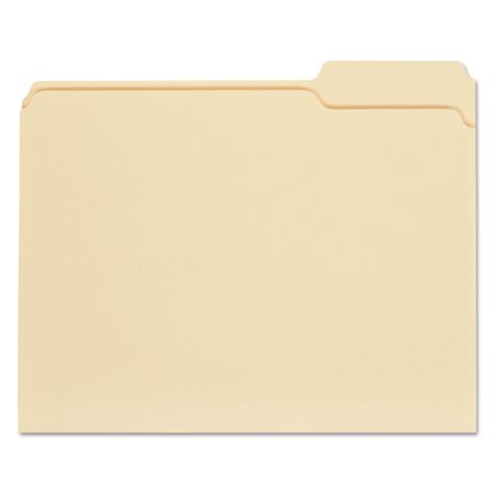 File Folders, 1/3 Cut Third Position, One-Ply Top Tab, Letter, Manila ...