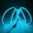 OLIVE- 2M Car Interior Blue Led Decorative Atmosphere Wire Strip Light ...