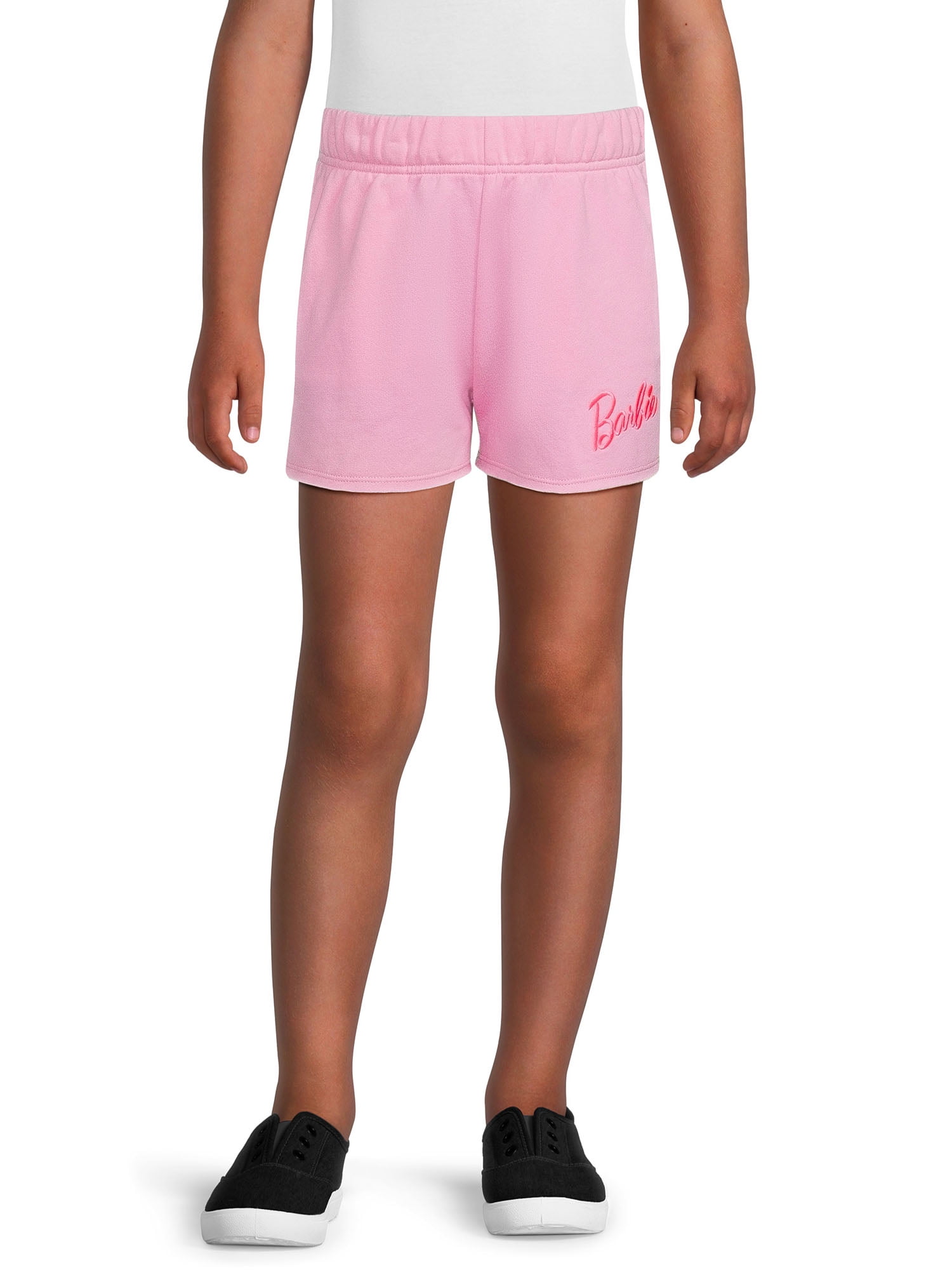 Barbie Girls Graphic Fleece Shorts, Sizes 4-18 - Walmart.com
