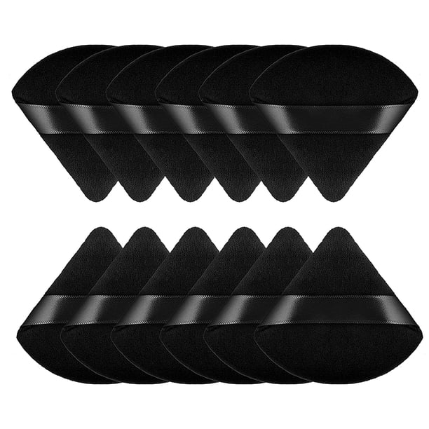 12 Pieces Triangle Powder Puff Face Makeup Sponge Wedge Shape with ...