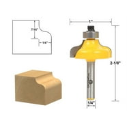 Yonico Small Door Panel & Baseboard Ogee Molding Router Bit - 1/4 ...