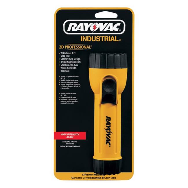 Rayovac 620-IN2C 2D Industrial Flashlight with Ring Hange, Yellow ...
