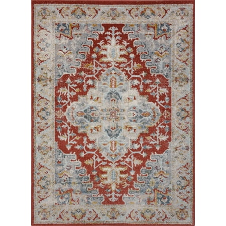 Logan Beige Cream Brown Brick Red Rustic Persian Traditional Oriental ...