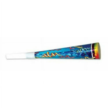 96 Count Bulk Pack Assorted Foil Party Horns with Fringe - Walmart.com