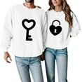 FINALGANG Men's Valentine's Day Festive Hoodie With Heart Key Lock ...