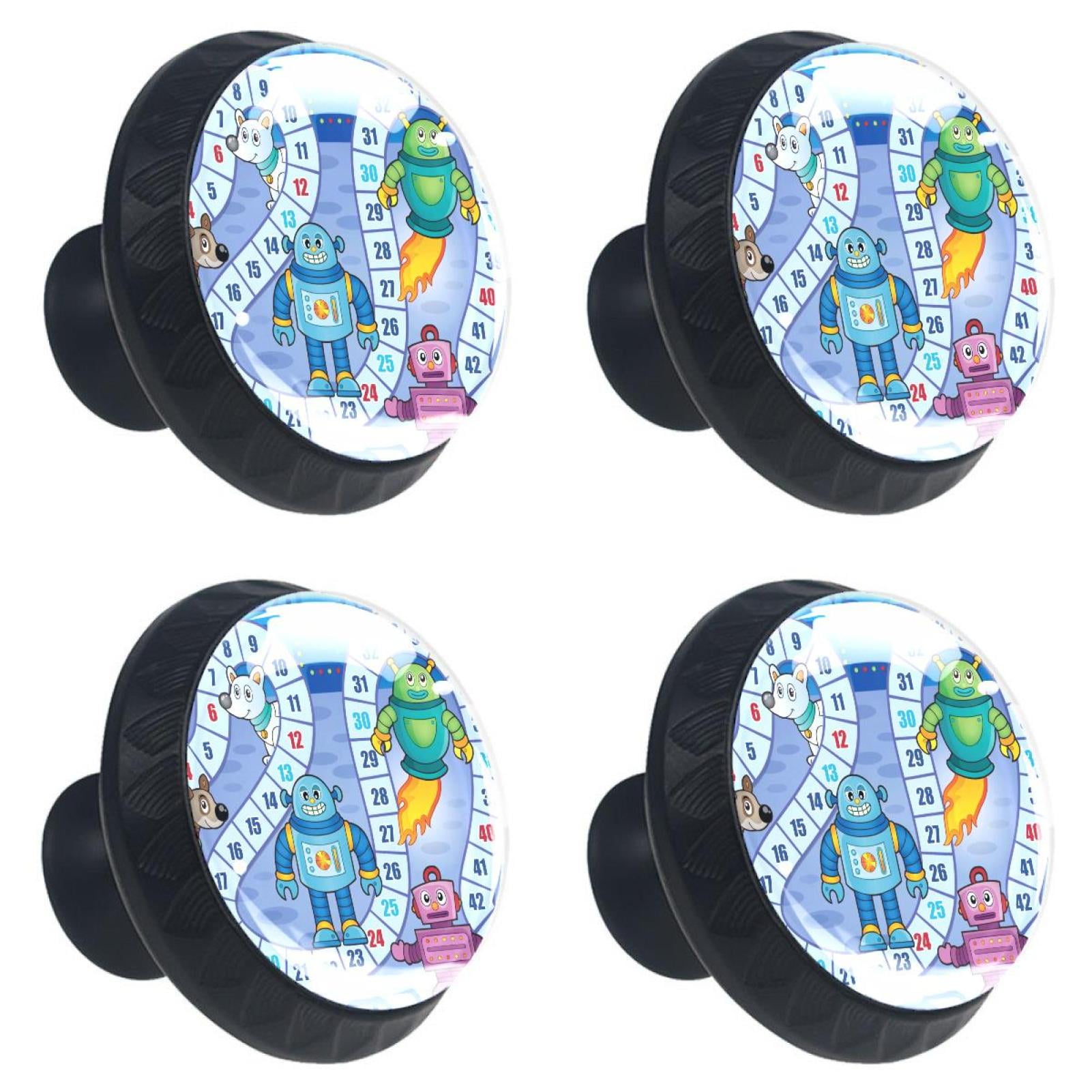 4 Pcs Board Desk Game Knobs for Kitchen Cabinet Cupboard Dresser ...