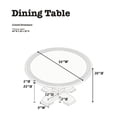 54" DIA Round Dining Table | Ideal for Dining Room Use | Rubberwood and ...