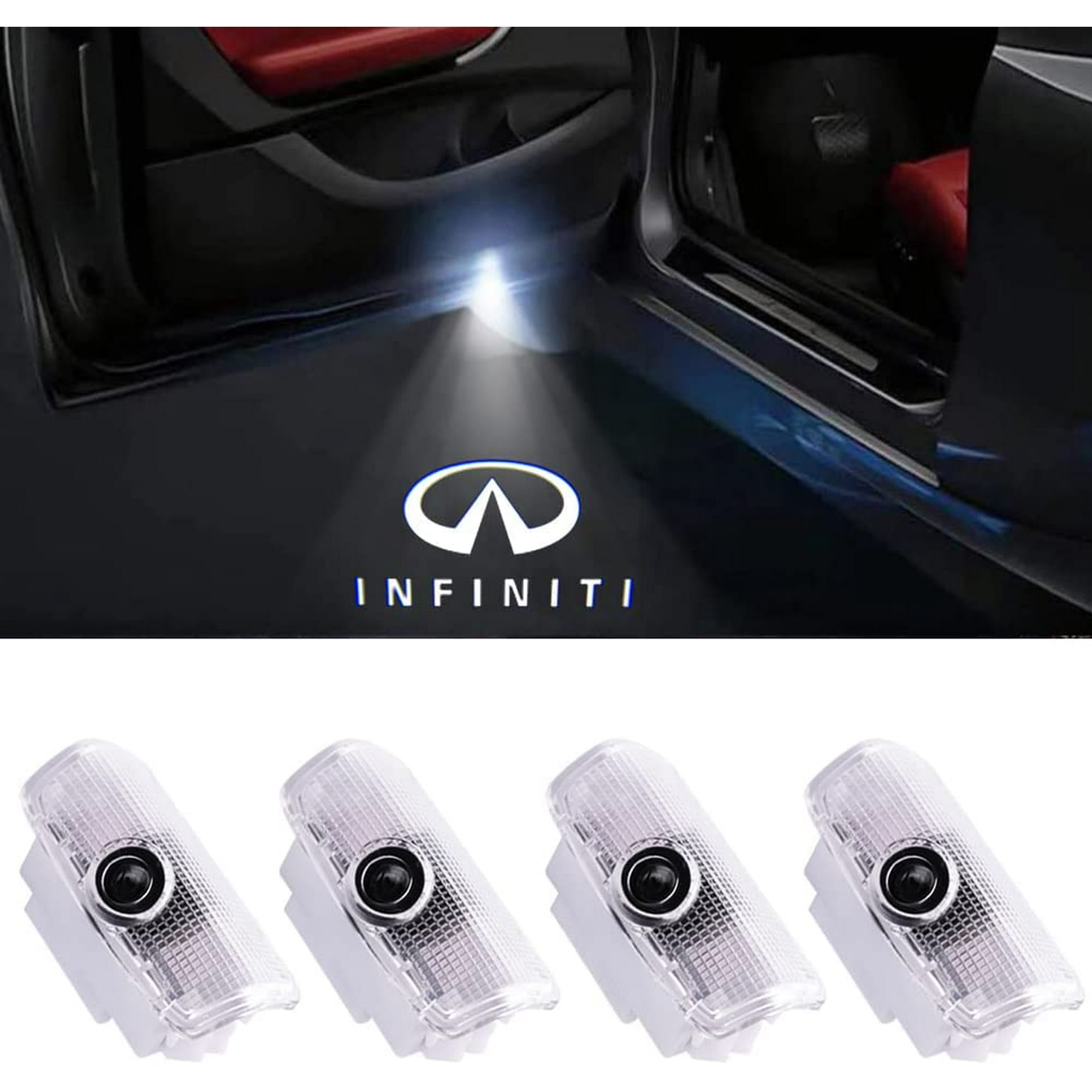 Car LED Door Logo Projector Ghost Shadow Lights For Infiniti G M Q FX EX QX Series 4 Pack Walmart