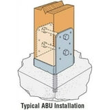 Simpson Strong Tie ABU66Z ZMAX Galvanized 12-Gauge 6x6 Adjustable Post ...