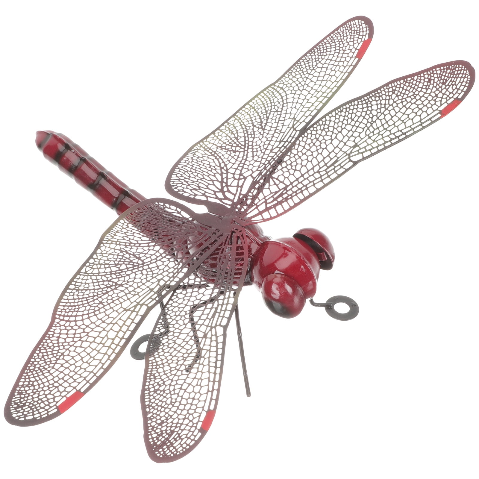 Click here for Raindrops 1pcs Dragonfly Decor Dark Red Iron 3d De... prices