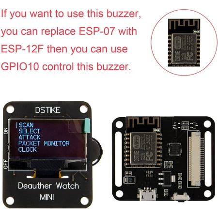 WiFi Test Tool ESP8266 WiFi Deauther Watch DSTIKE NodeMCU ESP8266 ...