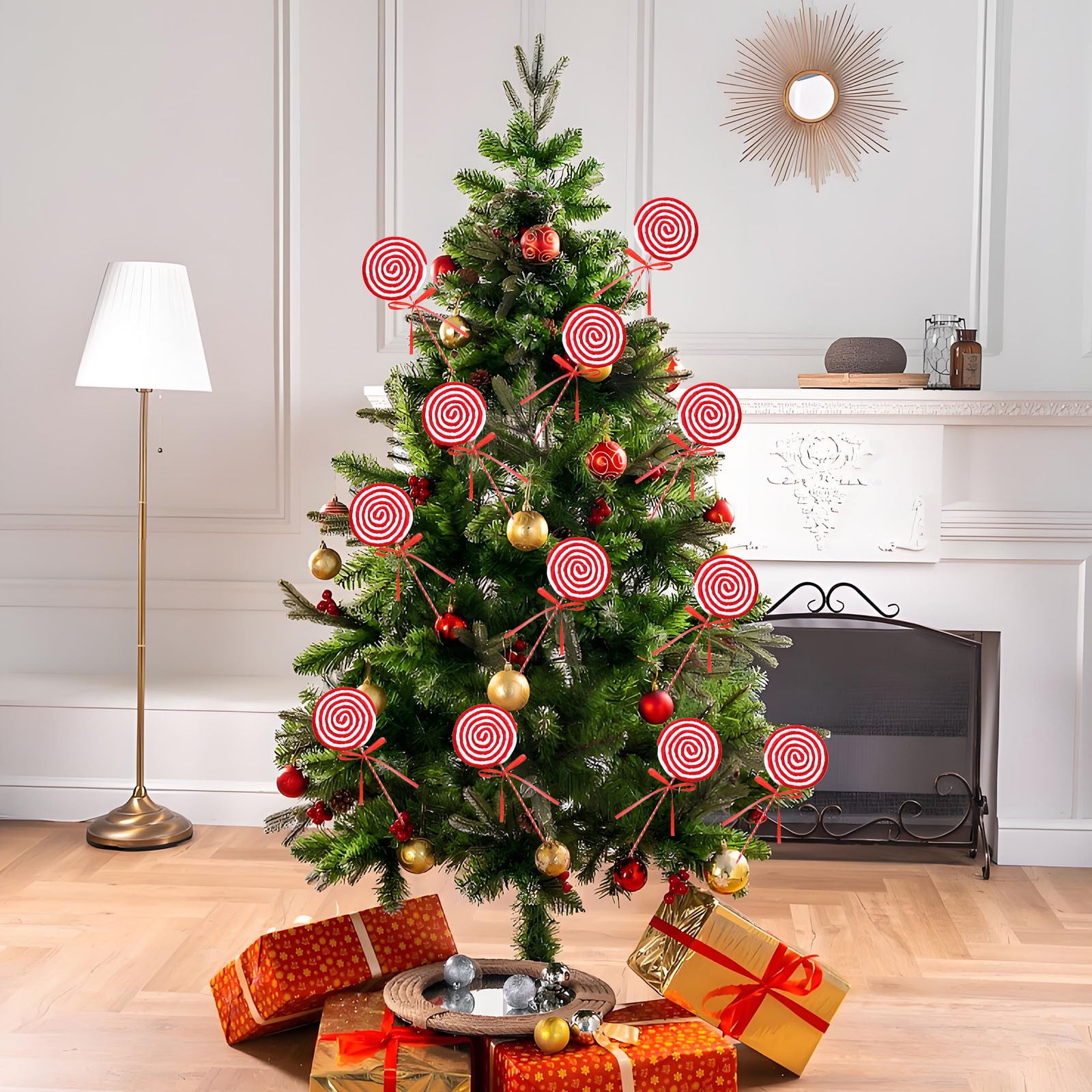 Artificial Christmas Tree Branch Fillers for Fuller Holiday Decor - Red ...
