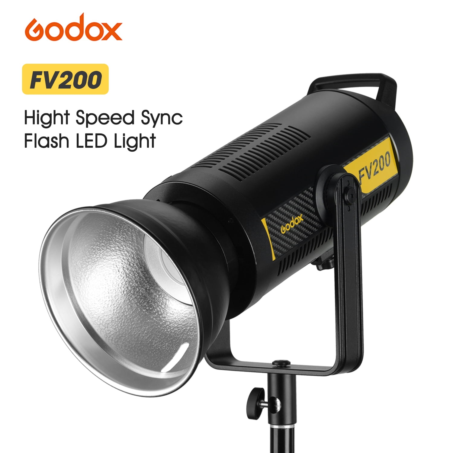 Godox FV200 1/8000s High Speed Sync Flash LED Light 200W Dimmable 5600K ...