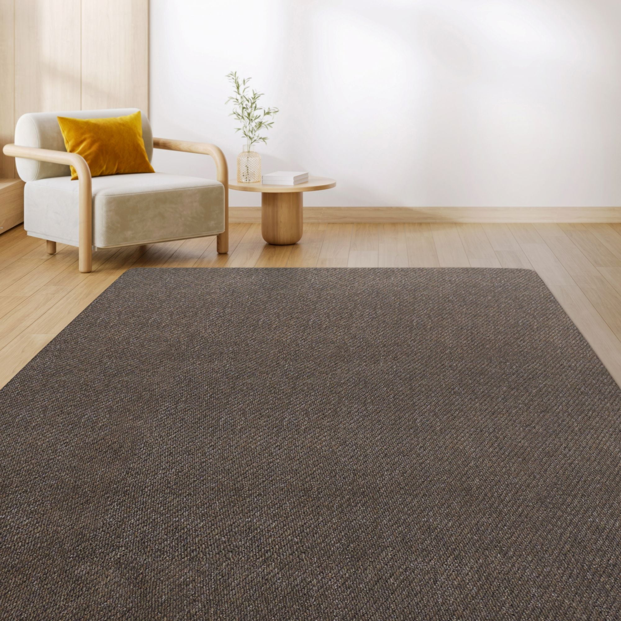 Click here for Mainstays Basic Tufted Umber Brown  Machine Washab... prices