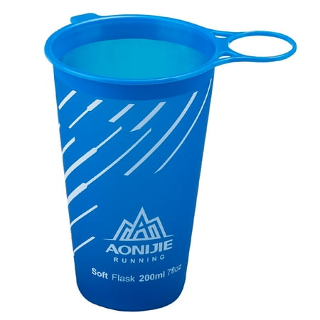 AONIJIE 200ml BPA Free Foldable Soft Water Cup for Outdoor Sports ...
