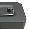 Cash Box with Lock Coin Box Metal Portable with Top Handle Holder Small ...