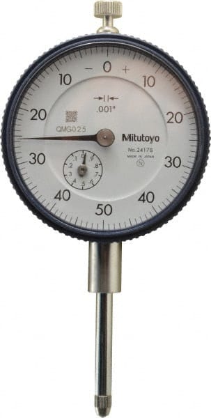 Mitutoyo 1" Range, 0-50-0 Dial Reading, 0.001" Graduation Dial Drop Indicator - Walmart.com