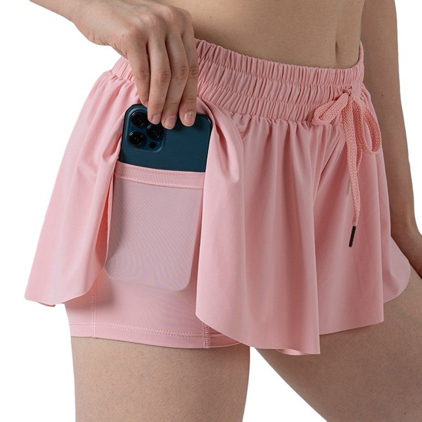 Silvercell 5 12t Girls 2 In 1 Flowy Shorts Butterfly Skirts Teens