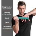 THERABAND FlexBar Green Medium, Tennis Elbow & Wrist Therapy, Forearm ...
