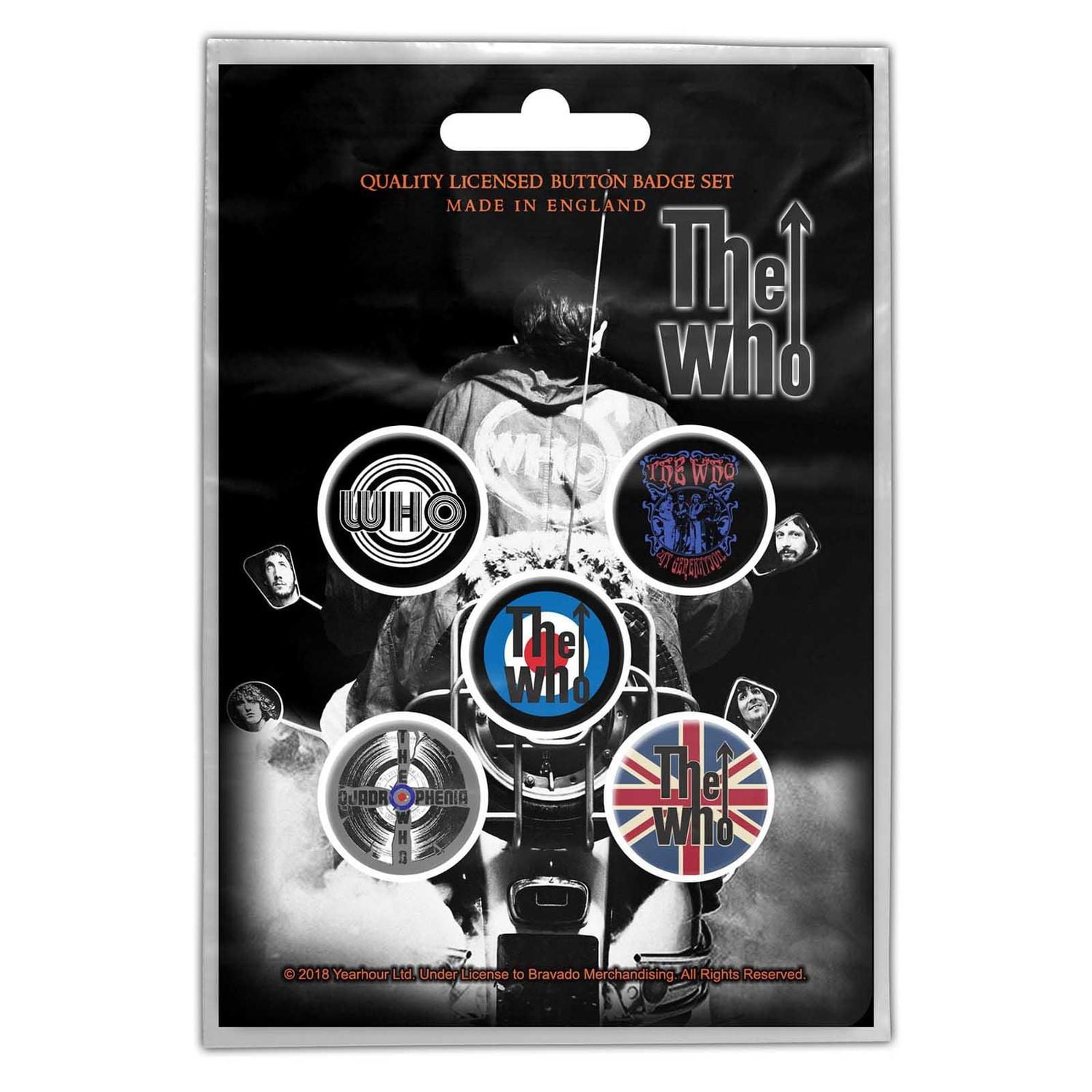 Click here for The Who Quadrophenia Badge (Pack Of 5) One Size prices