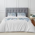 Blue Tulip Eucalyptus Leaf Bedding Duvet Cover Set Queen Size 4 Pieces ...