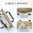 Missnine Laptop Tote Bag Canvas Laptop Bag 15 6 Inch Work Shoulder Bags