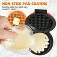 CROWNFUL Mini Waffle Maker Machine, 4 inches Portable Small Compact ...