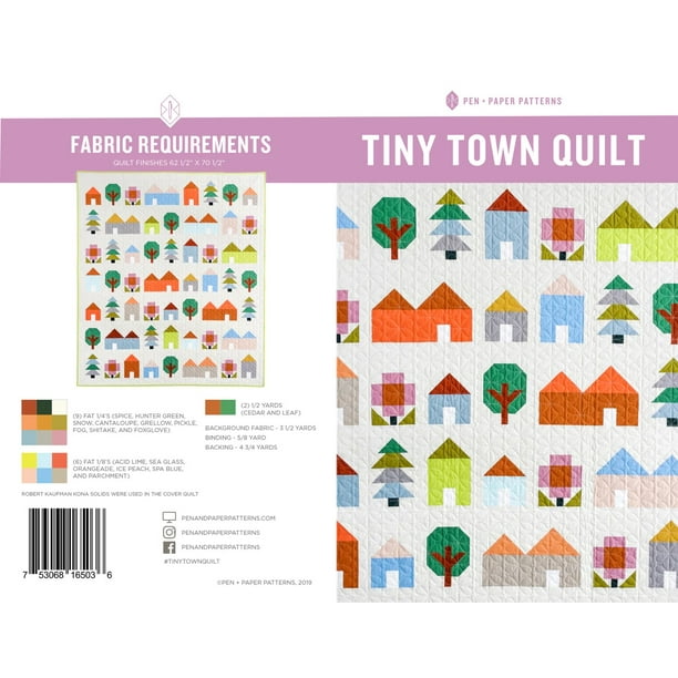 Pen & Paper Patterns Tiny Town Quilt Pattern - Walmart.com