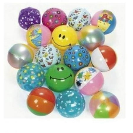 Inflatable Beach Ball Assortment (25 PIECES) - BULK - Walmart.com