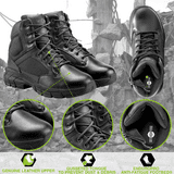 Interceptor Men's Guard Zippered 6" Soft Toe Tactical Boots - Walmart.com