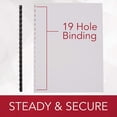 Binding Spines/Spirals/Coils, 1/2" Diameter, 90 Sheet Capacity ...