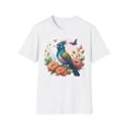 Bird Floral Tee Colorful Native New Zealand Bird Graphic T-Shirt Unisex ...
