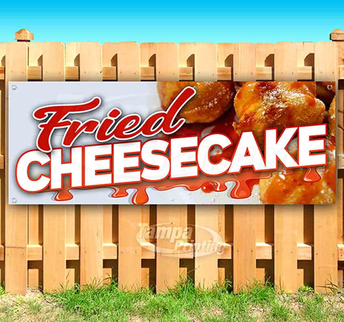 Fresh Cheesecake 13 oz Vinyl Banner With Metal Grommets - Walmart.com